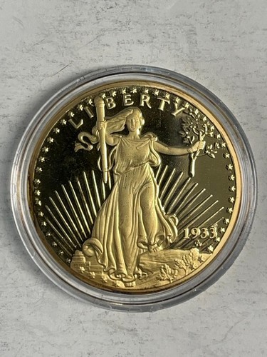 1933 St Gaudens $20 Gold Double Eagle National Collector's Mint Coin ...