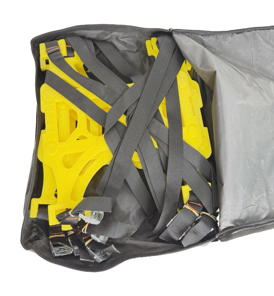 6-Pack Universal Snow Tire Chains Yellow Emergency Traction Chains w ...
