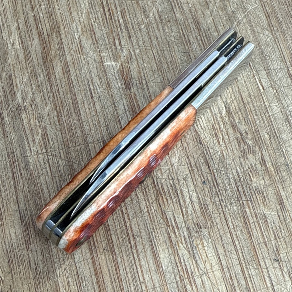 Case XX 2007 62009 William Russell Chestnut Bone Barlow Pocket Knife w ...