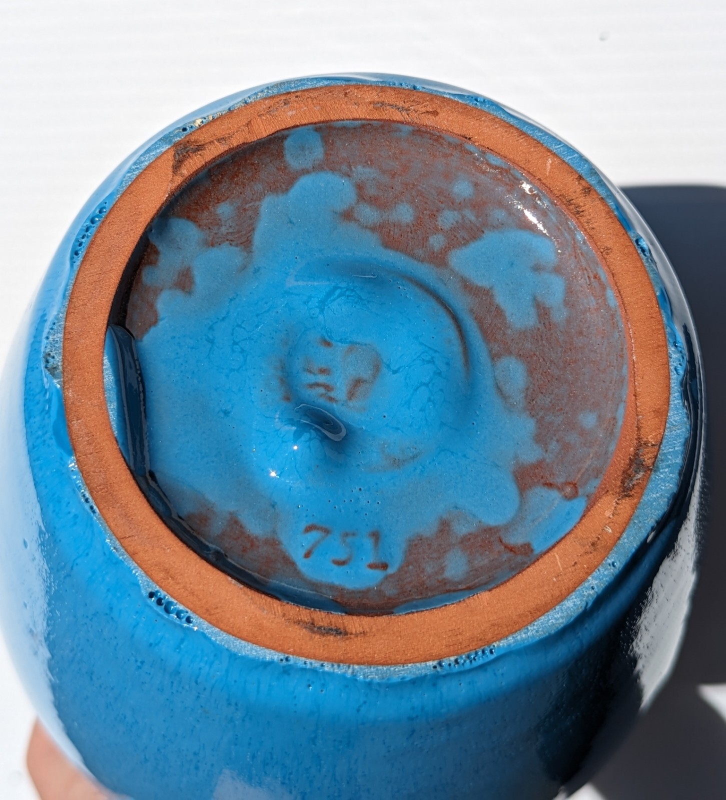 Rare Vintage Robins Egg blue mountain pottery canada Metropolis 751 ...