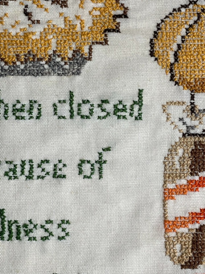 Vtg 1982 Creative Expressions "Cook's Night Off" #7812 Completed 11"x14 ...