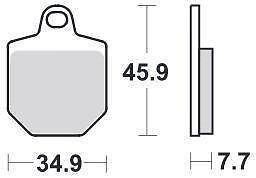 PLAQUETTES DE FREIN KH433/4 STREET EXCEL SINTER COULEUR OR CONVIENT ...