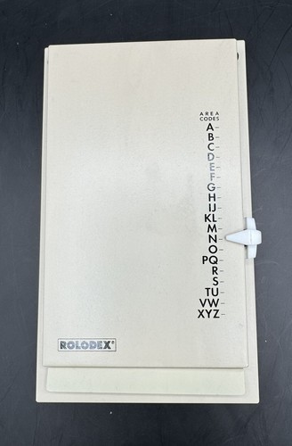 Rolodex Autodex File Desktop Metal Phone Address Directory Flip Up ...