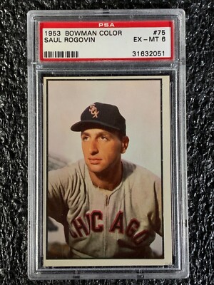 1953 Bowman Color Baseball #75 Saul Rogovin PSA 6 | eBay