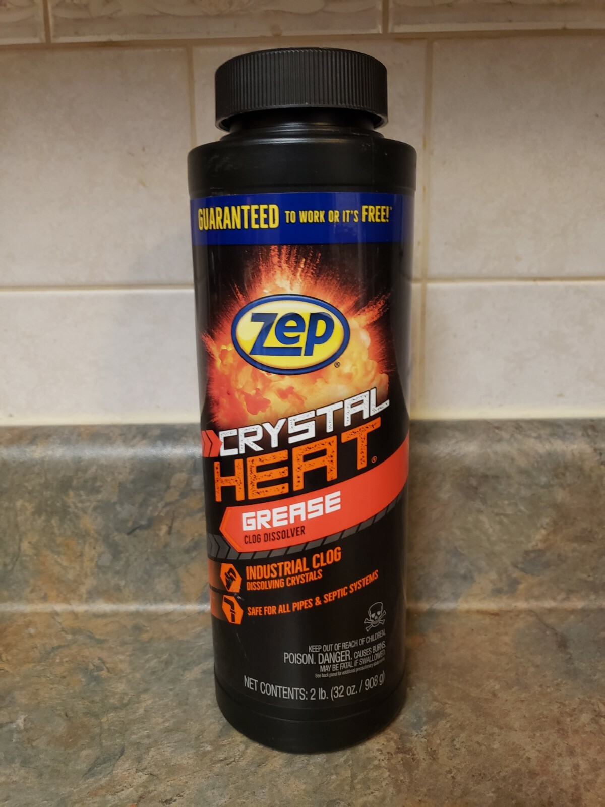 Zep Commercial ZUCRY2 32 Oz Crystal Heat Drain Opener for sale online ...