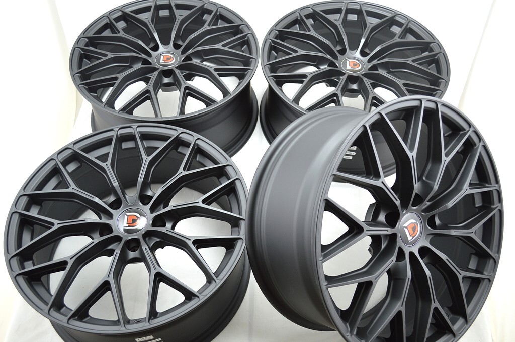 Set of 4 New 18x8 DDR 310M Full Matt/Black 18" Rims Wheels 5x114.3 35mm ...