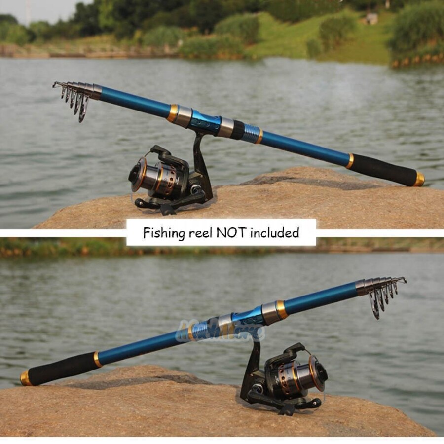 Telescopic Fishing Rod Spinning Pole Reel Combo 155Pcs Fishing ...
