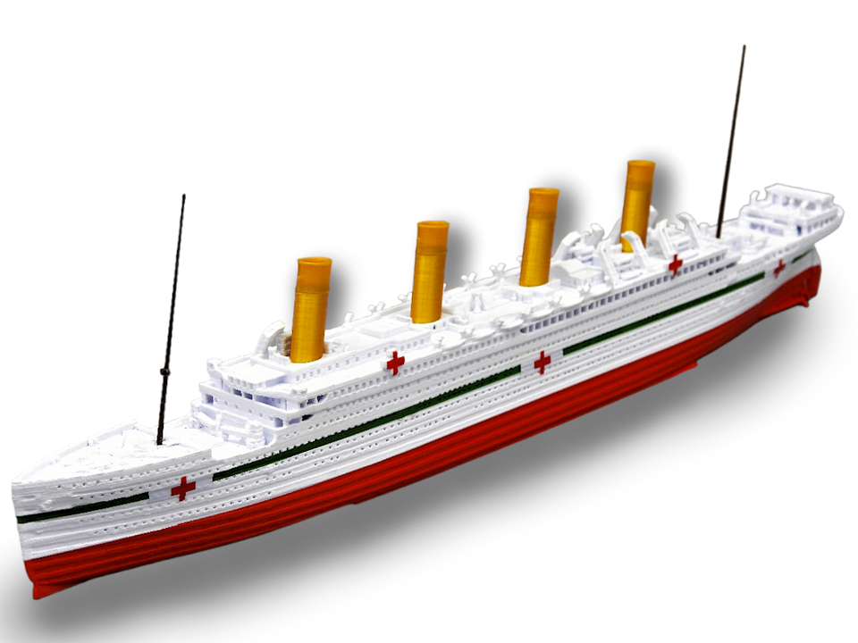 HMHS BRITANNIC Model - Highly Detailed Replica Historically Accurate No ...