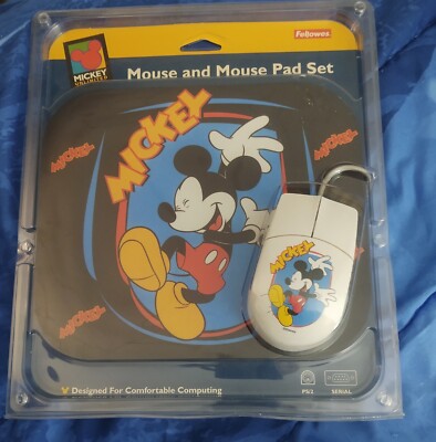 Fellowes Mouse & Mouse Pad Set Mickey Mouse. New | eBay