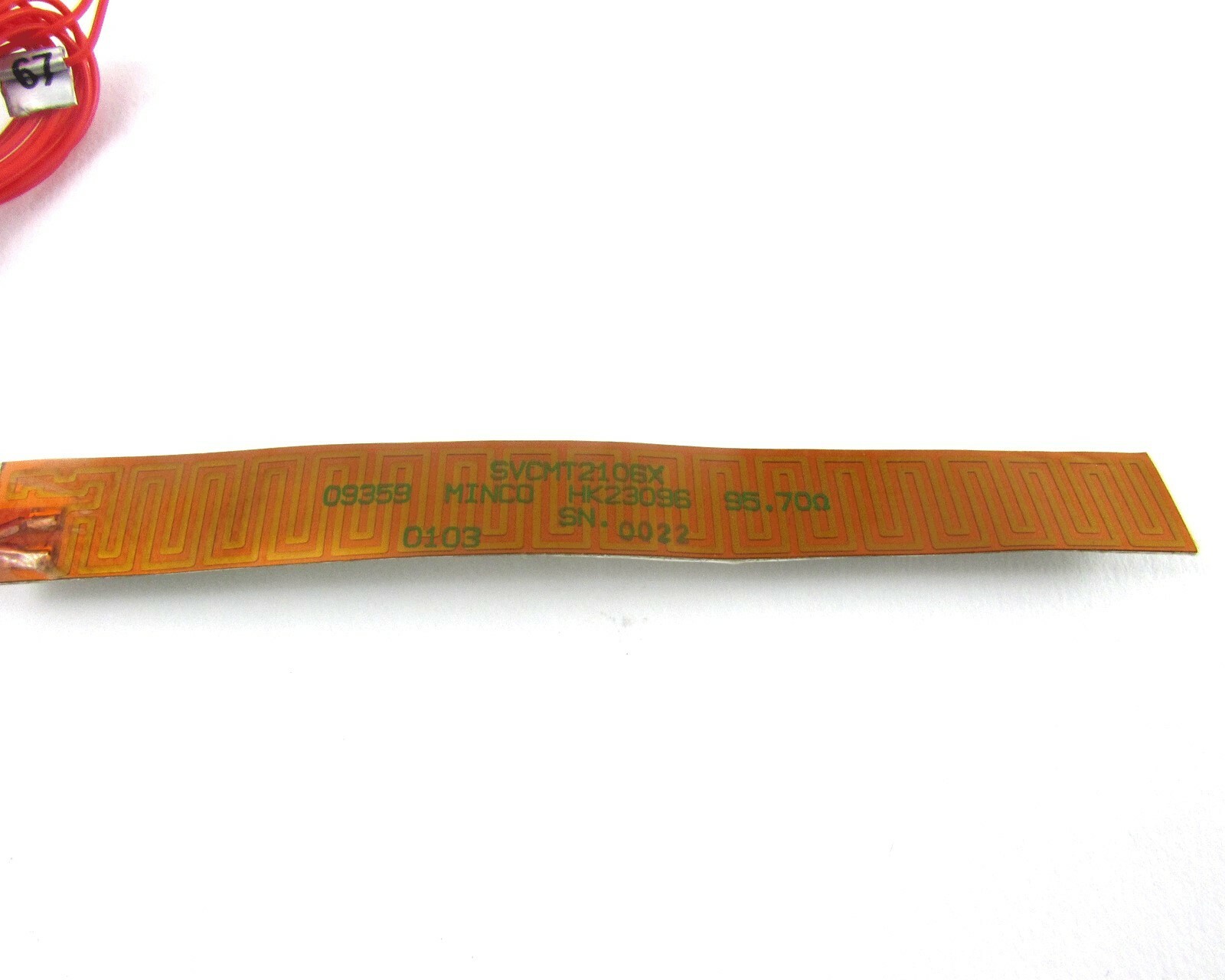 Minco HK23096 Thin, Flexible Thermal Ribbon Sensor 4.68" x 0.56" 95.7 ...