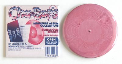 Bubblegum Record Album FRIDGE MAGNET Set chu bops chewing gum vinyl 80 ...