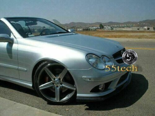 W209 CLK CLK500 CLK320 GRILL Grille 2003 2009 1 fin AMG Black CHROME | eBay