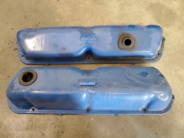 67 68 FORD 289 302 351W OEM STEEL VALVE COVERS MUSTANG TORINO | eBay