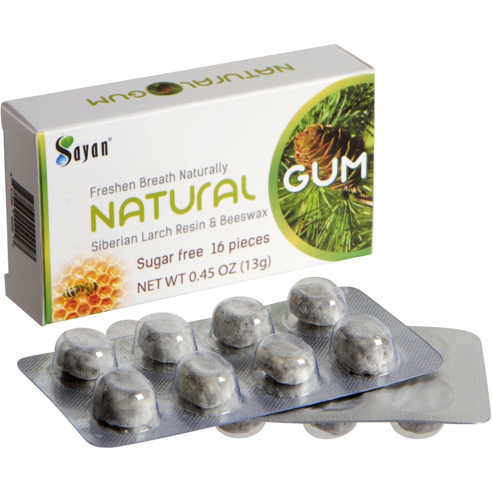 Sugar Free Chewing Gum All Natural Larch or Pine Tree Resin Flavor with ...