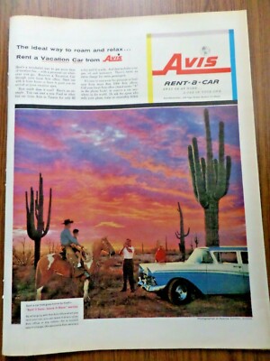 1957 Avis Rent A Car Ad Ford Country Sedan Wagon @ Apache Junction ...