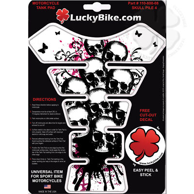 Segmented Gas Tank Pad Head Universal Sticker Protector Scratch Skull ...