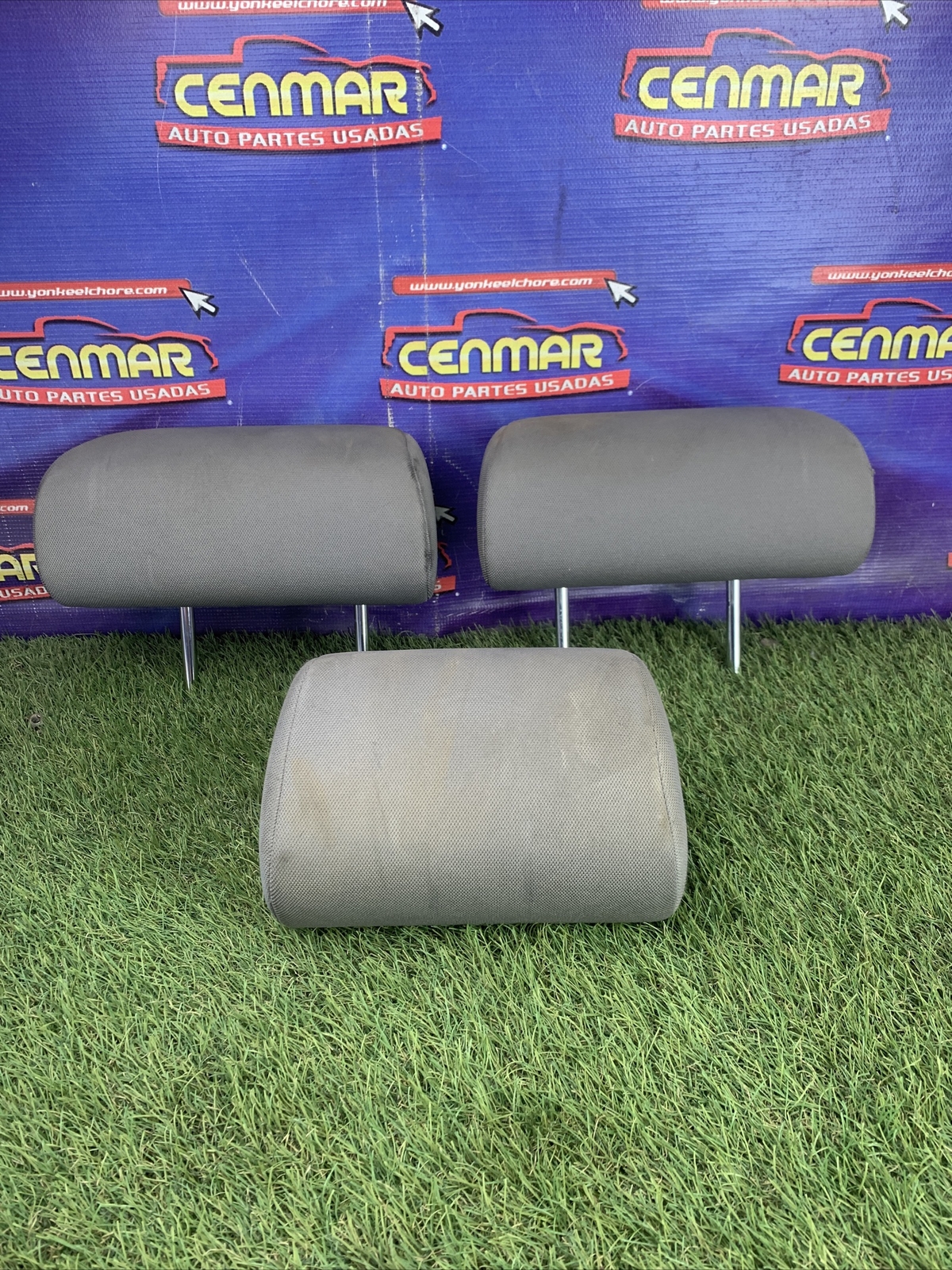 2003-2009 Toyota 4Runner Rear 2nd Row Headrest Head Rests Set Gray ...