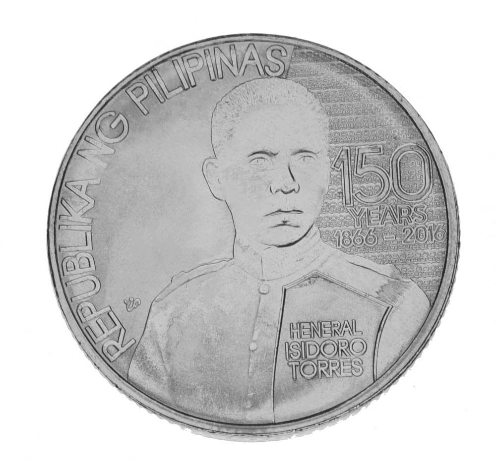 Philippines 1 peso 2016 UNC Isidro Torres | eBay
