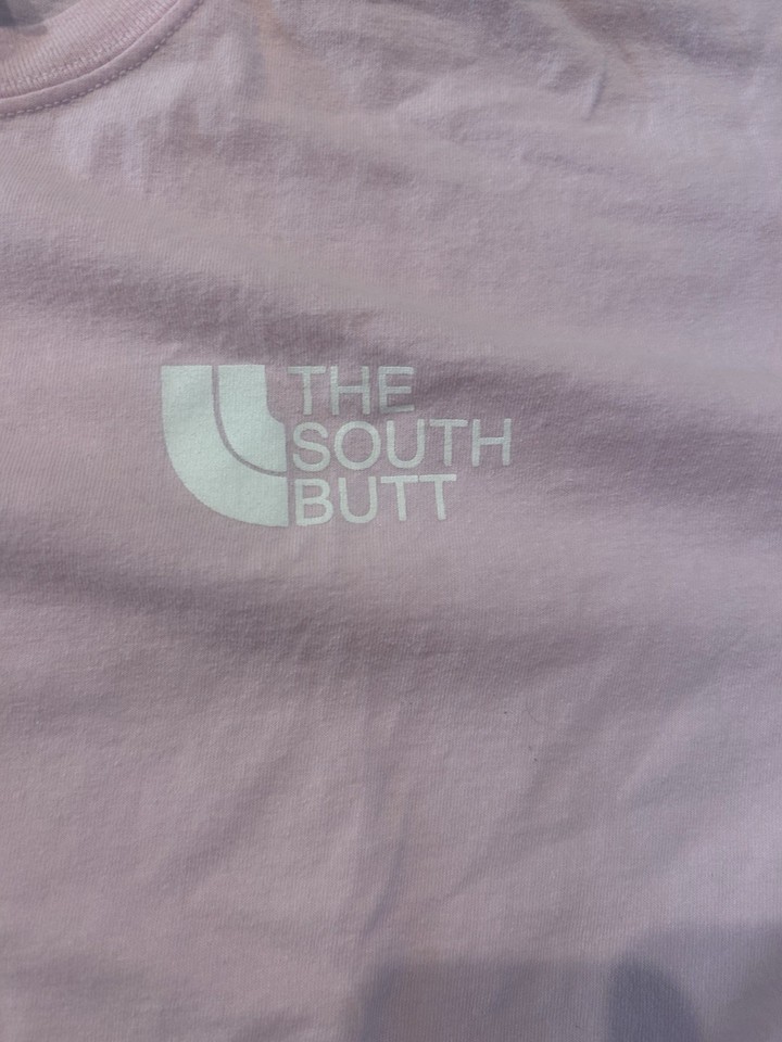 Vintage Comedy T-shirt Size XL The South Butt Missouri USA Pink Gildan ...