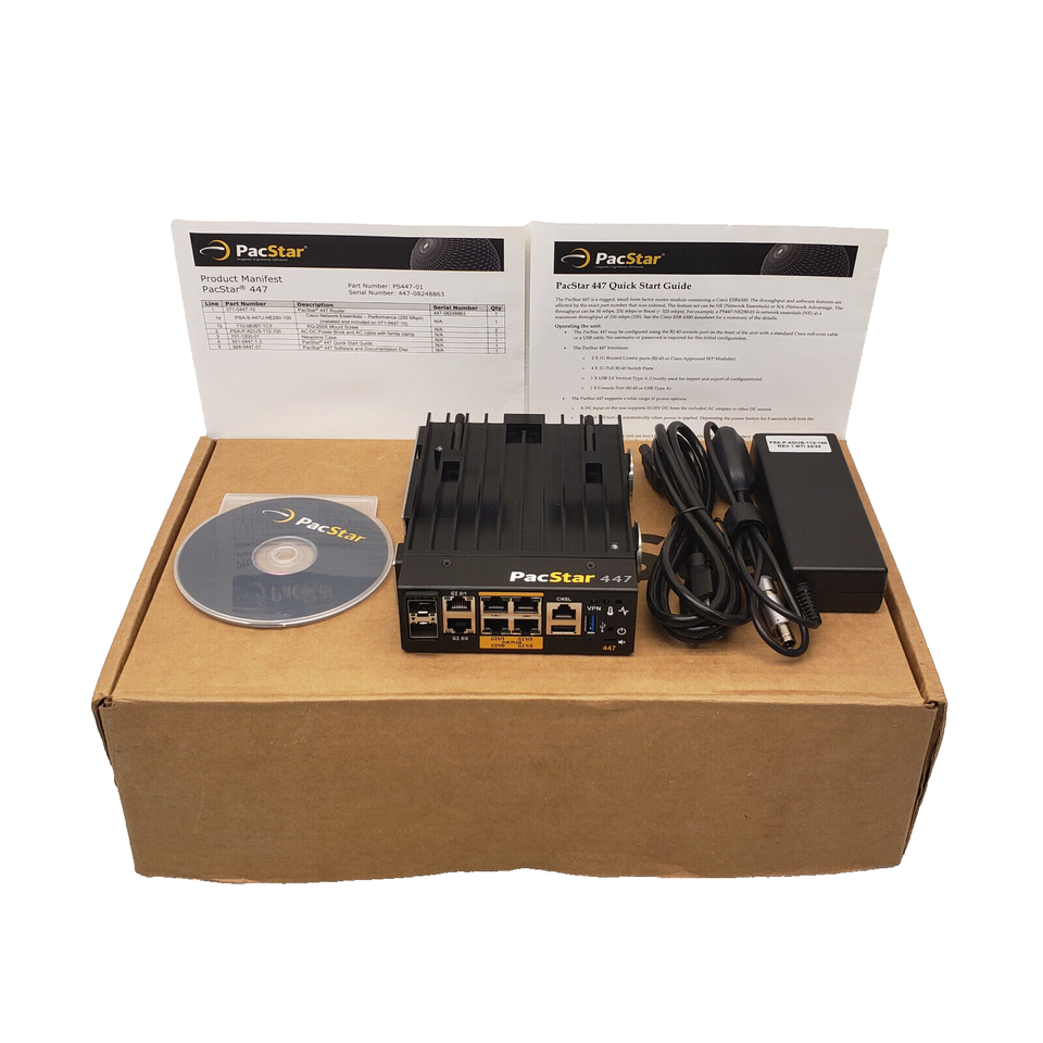 PacStar 447 Mil-Spec Router Module with Cisco ESR 3600 | PS447-01 / 071 ...