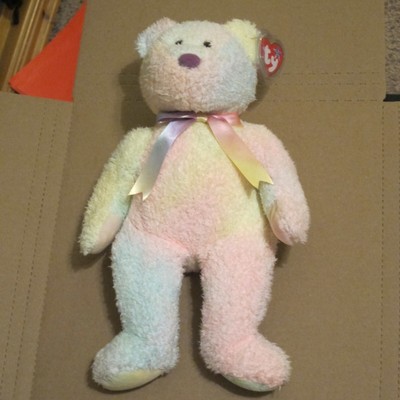 TY Beanie Buddy - GROOVY the Ty-Dyed Bear (14 inch) -TY DYED TYLON NEW ...