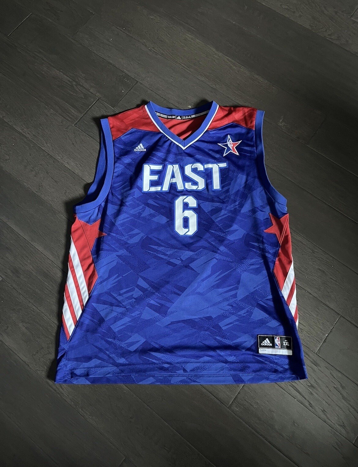 Miami Heat #6 Lebron James 2013 NBA “East” All-star Adidas Mens Large ...