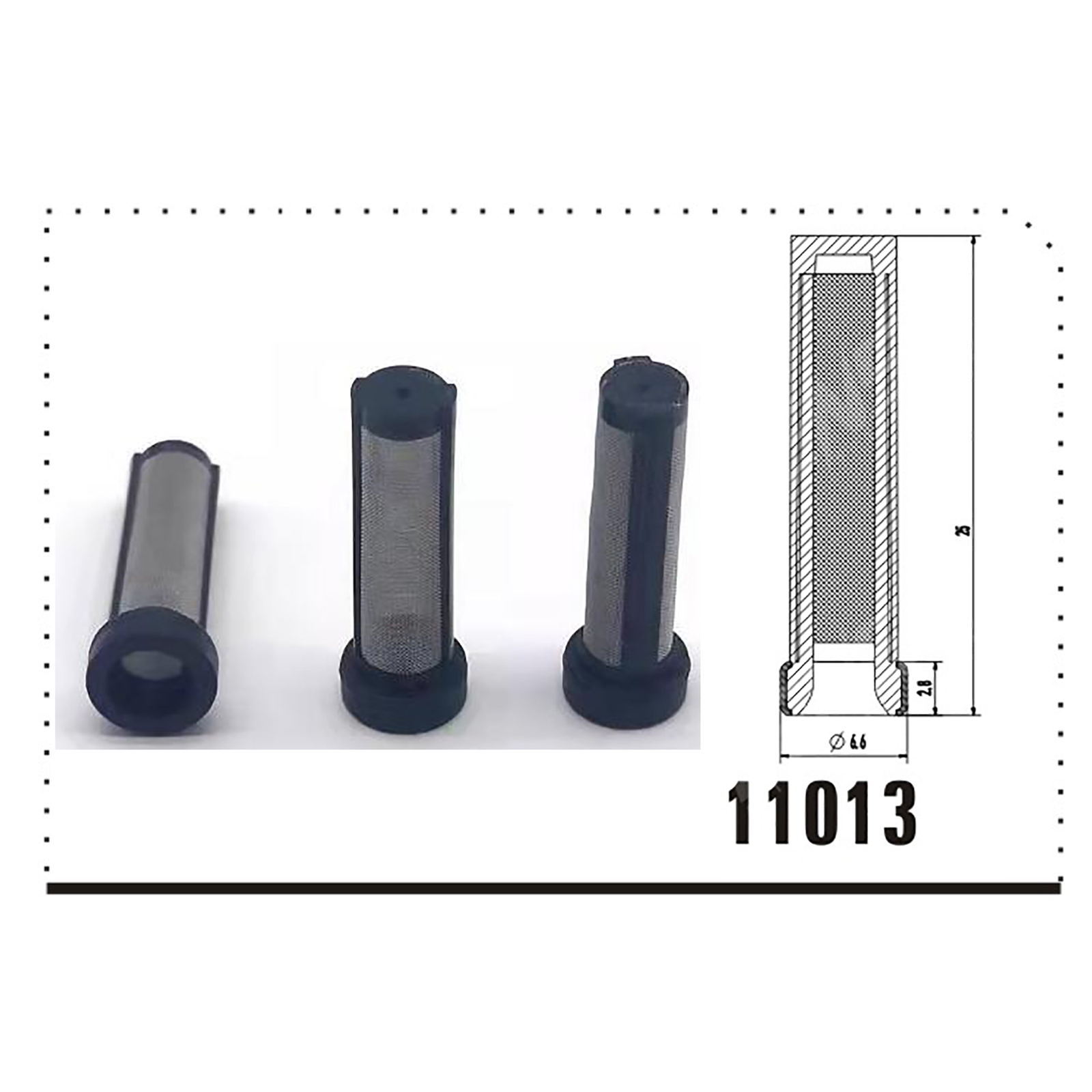 500pcs Fuel injector micro filter Used Stainless steel mesh Size:6.6x2 ...