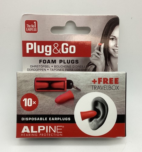 Alpine Hearing Protection Plug & Go Foam Earplugs | eBay