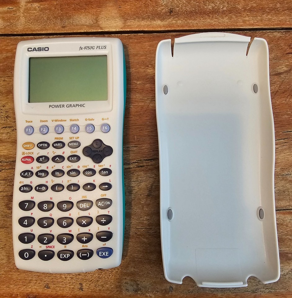 Casio FX-9750G Plus Power Graphic Calculator Teal TESTED | eBay