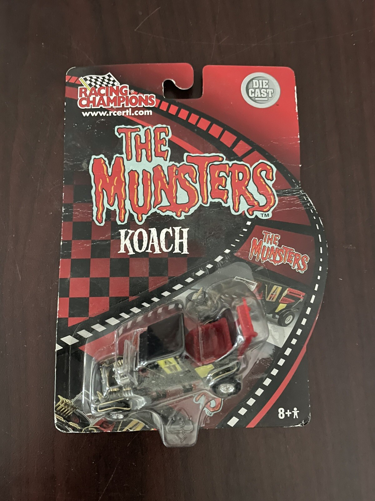 2002 MUNSTERS KOACH TV MONSTER DIE CAST HOT ROD CAR VEHICLE RACING ...
