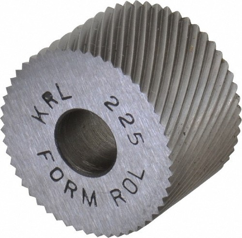 3/4" Diam HSS LH Diag Knurl, 30 Helix, 90 Tooth Angle, Circular Pitch ...