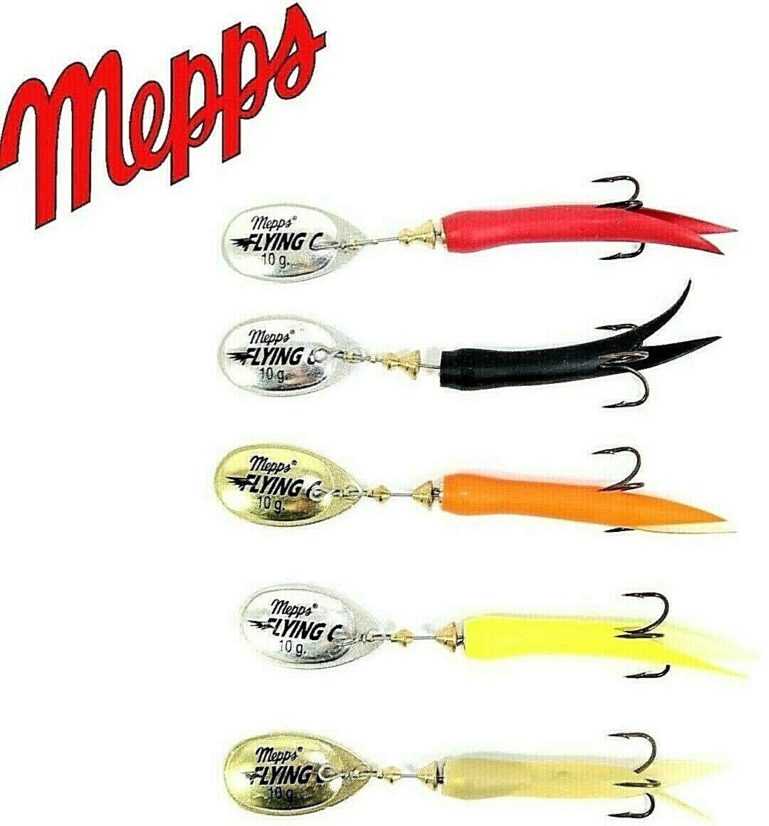 TOP Angebot! MEPPS SPINNER Aglia Flying C 10/15/25 g Buntfarben Hecht ...
