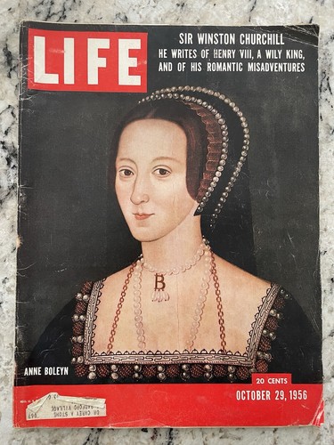 Life Magazine OCTOBER 29, 1956 Winston Churchill Anne Boleyn | eBay