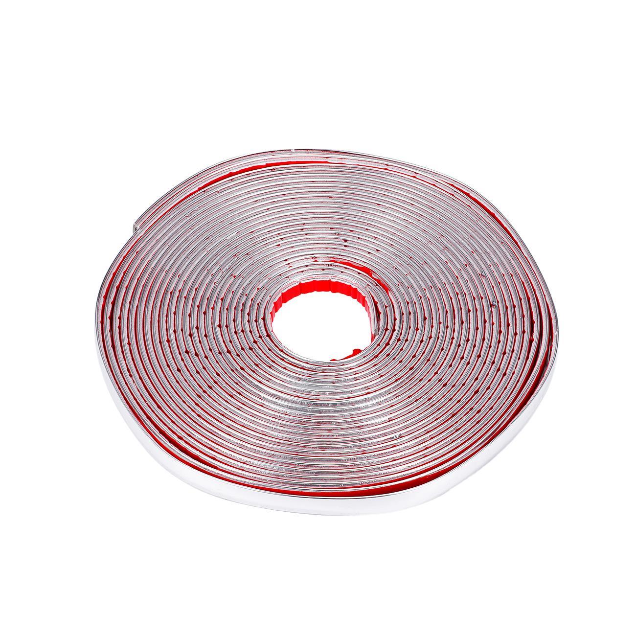 25FT 10mm Chrome Molding Trim Strip PVC Car Styling Decoration Tape ...