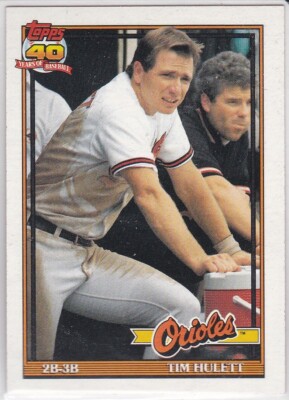 M) 1991 Topps Baseball Trading Card - Tim Hulett #468 | eBay