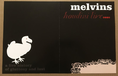 MELVINS Rare 2005 PROMO POSTER for Houdini CD 11x17 NEVER DISPLAYED USA | eBay