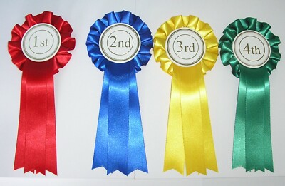 10 sets of 1st - 4th single tier rosettes | eBay UK