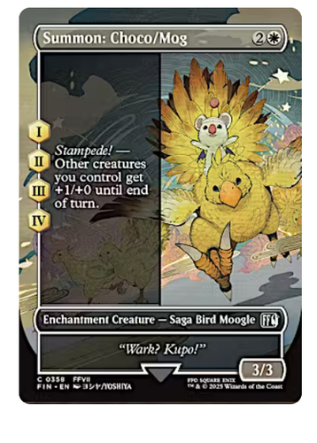 Summon: Choco/Mog - Borderless Final Fantasy MTG | eBay
