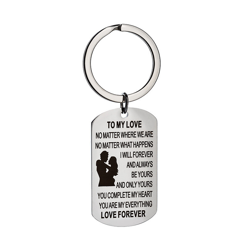 NEW Keychain I Love You Keyring Couple Sweetheart Boyfriend GF To My ...