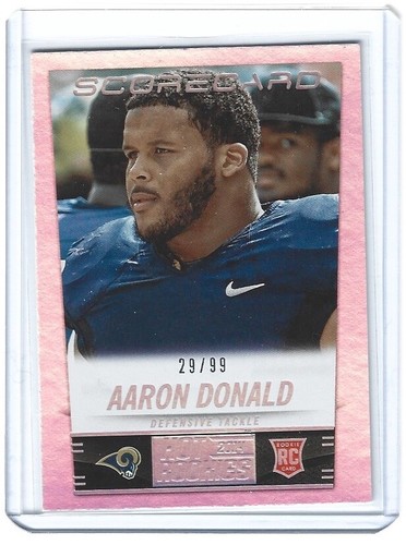 2014 Panini Hot Rookies - Rookie Aaron Donald #332 Scorecard /99 (RC ...