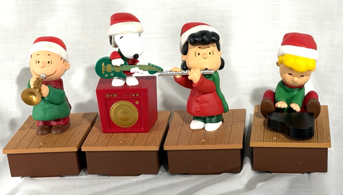 Hallmark Peanuts 2011 Wireless Band Complete Working Set of 4 Figures ...