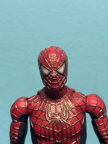 HEAD ONLY Tobey Maguire Spider-Man 2 (2004) 1:12 Scale Mafex Custom ...