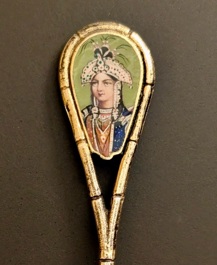 BEAUTIFUL VINTAGE ~ ENAMELED SILVER ~ SHAH JAHAN AGRA ~ TAJ MAHAL ...