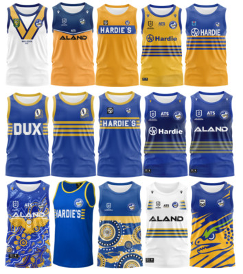 RUGBY SINGLET 2025 NEW MODEL MEN's NRL PARRAMATTA EELS VEST JERSEYS S ...