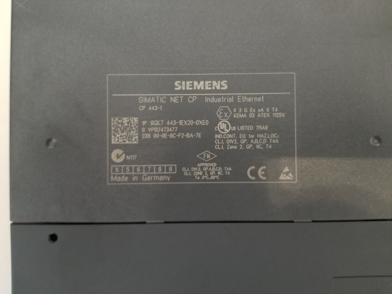 Siemens CP443-1 6GK7443-1EX20-0XE0 6GK7 443-1EX20-0XE0 | eBay