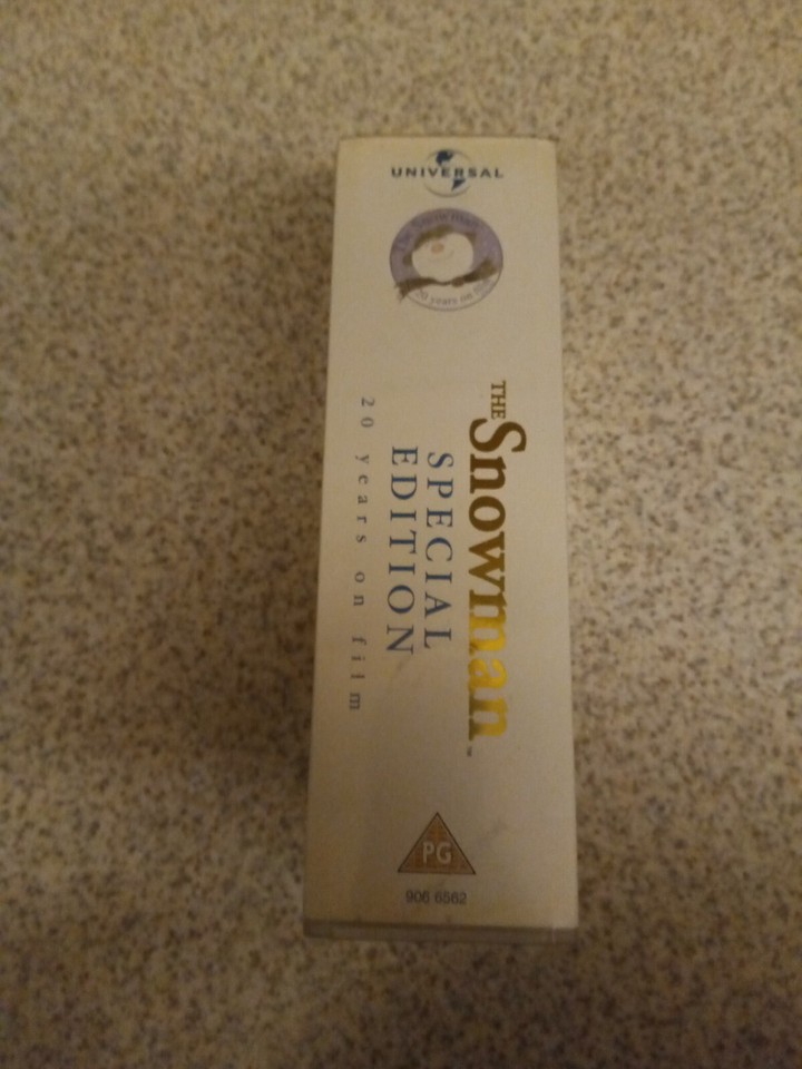 RAYMOND BRIGGS THE SNOWMAN 2002 DOUBLE VHS PAL UK TAPE RARE 20TH ...