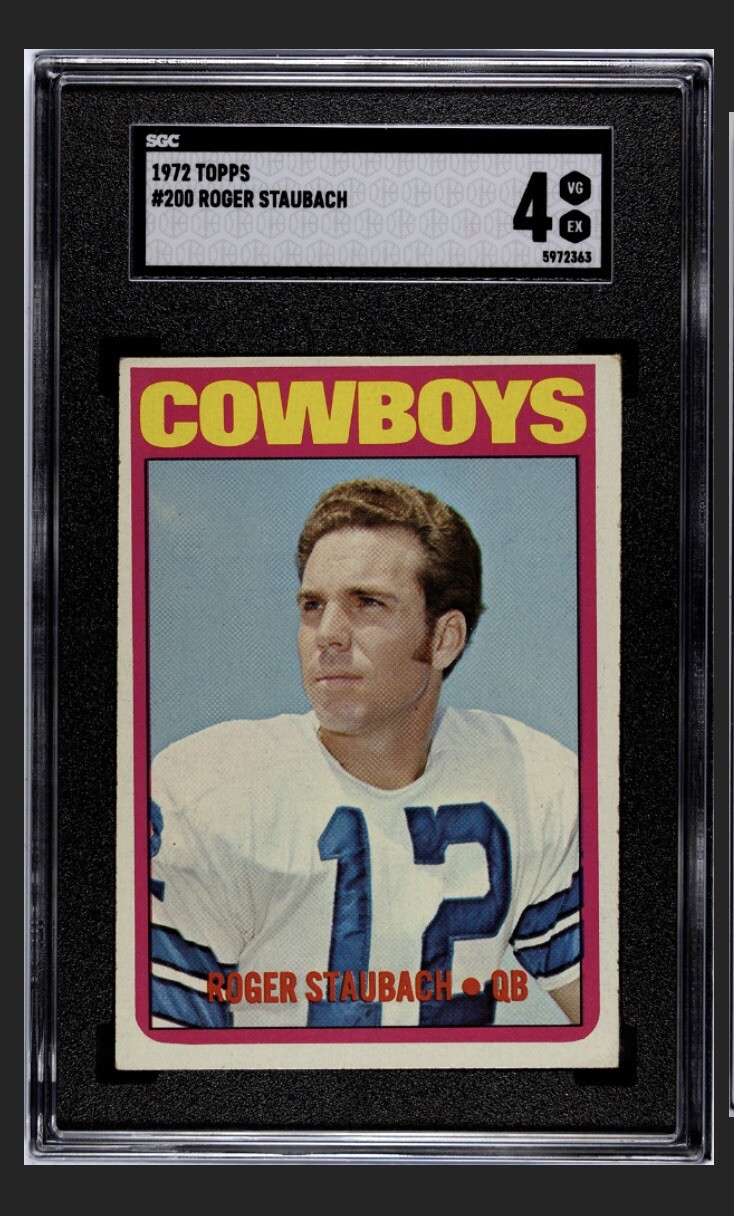 1972 Topps 200 Roger Staubach Rookie Card (RC) VG EX Centered Sharp ...