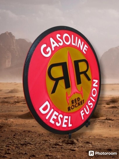 Fallout Red Rocket Fuel Station Sign | eBay