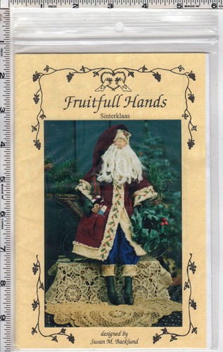 ©1998 UNCUT Fruitfull Hands Dollmaking Pattern # FH-56 "Sinterklaas" 24 ...