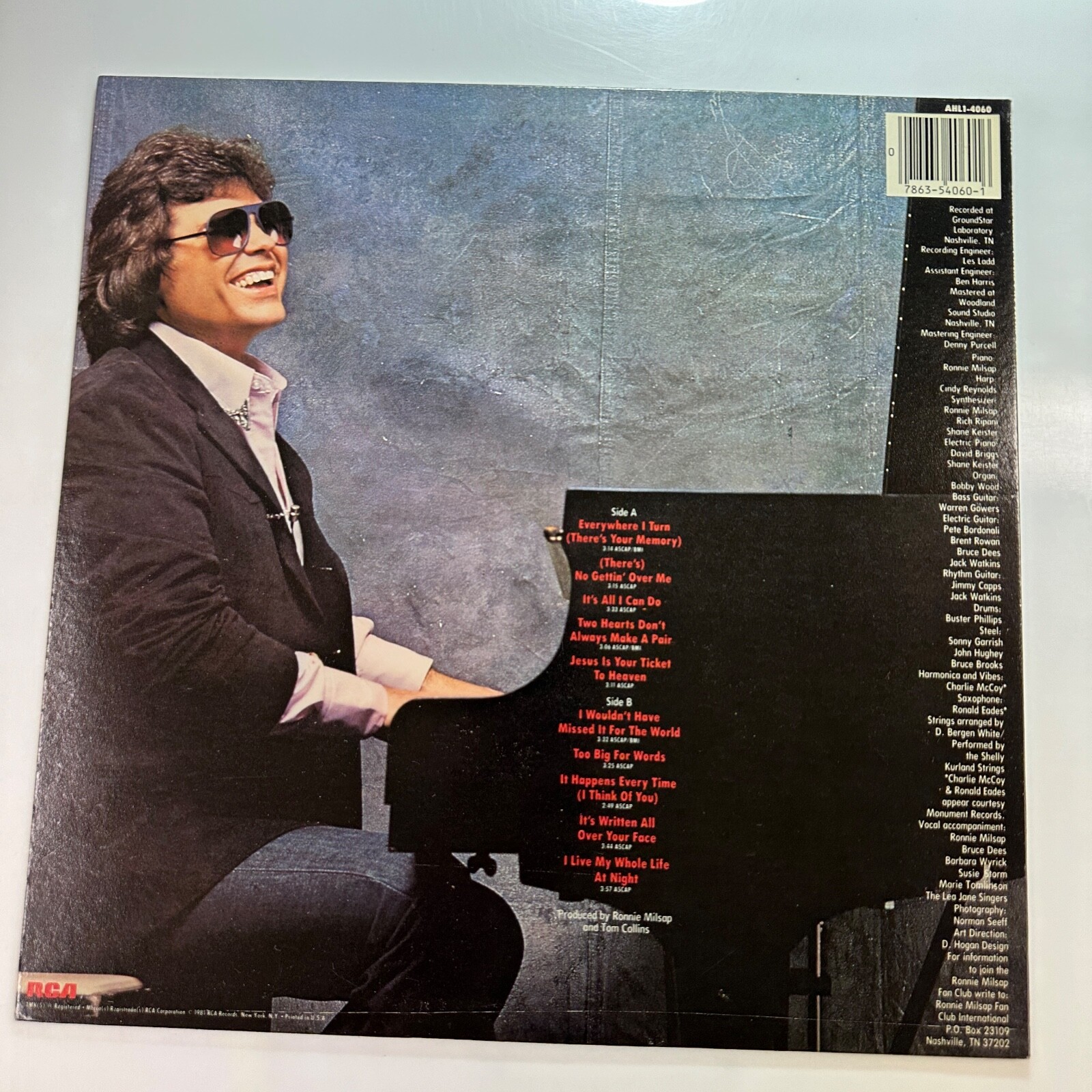 There’s No Gettin’ Over Me LP Record Vinyl Ronnie Milsap RCA Victor ...